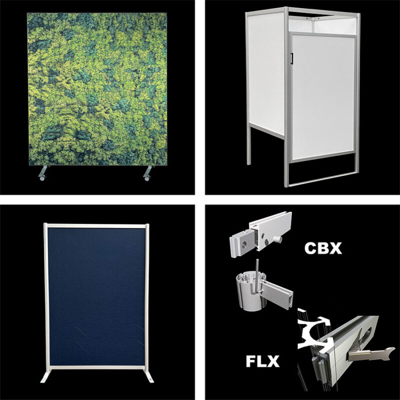 Aluminium frames en displays - Shopmade